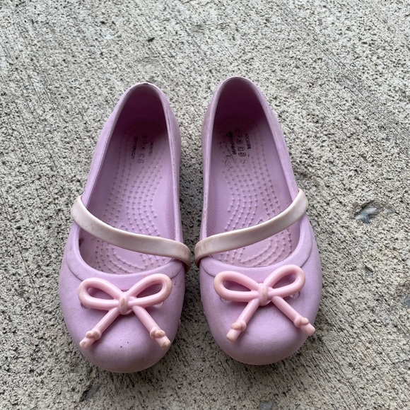CROCS | Shoes | Little Girls Crocs Ballet Flats | Poshmark